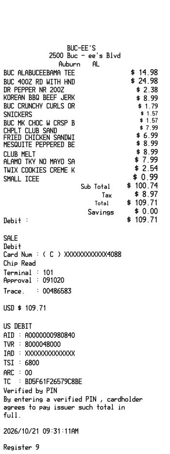 Quiktrip gas station receipt - Receipt Template | ExpenseFAST